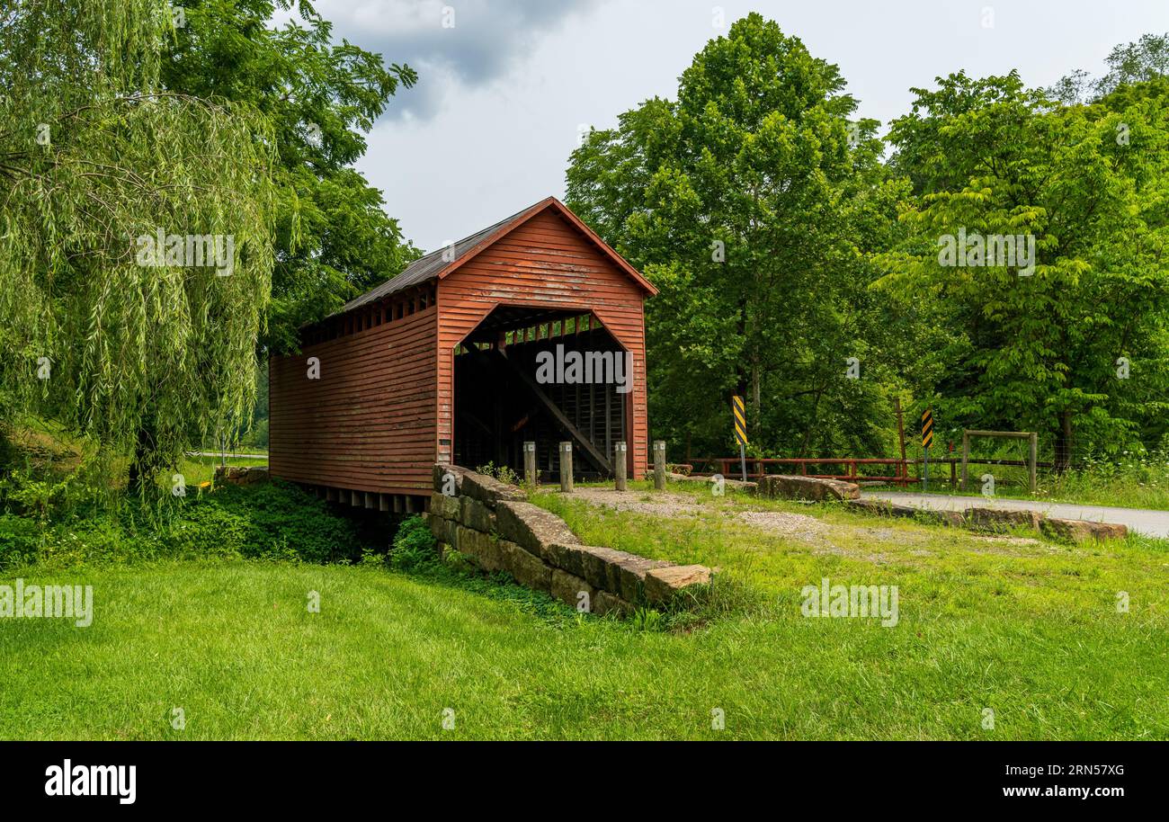 Dents Run Covered Bridge is a historic covered bridge located near ...