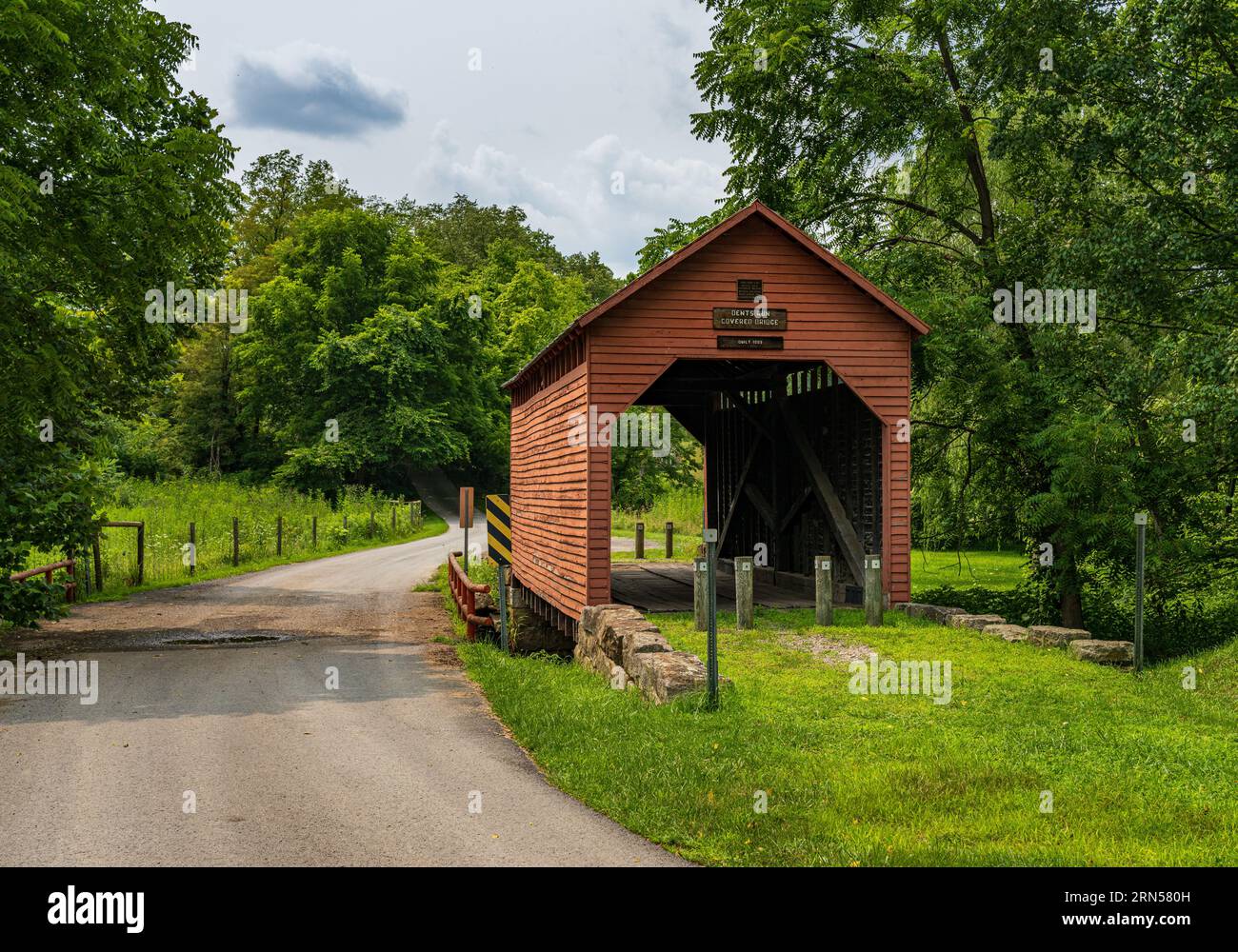 Dents Run Covered Bridge is a historic covered bridge located near ...