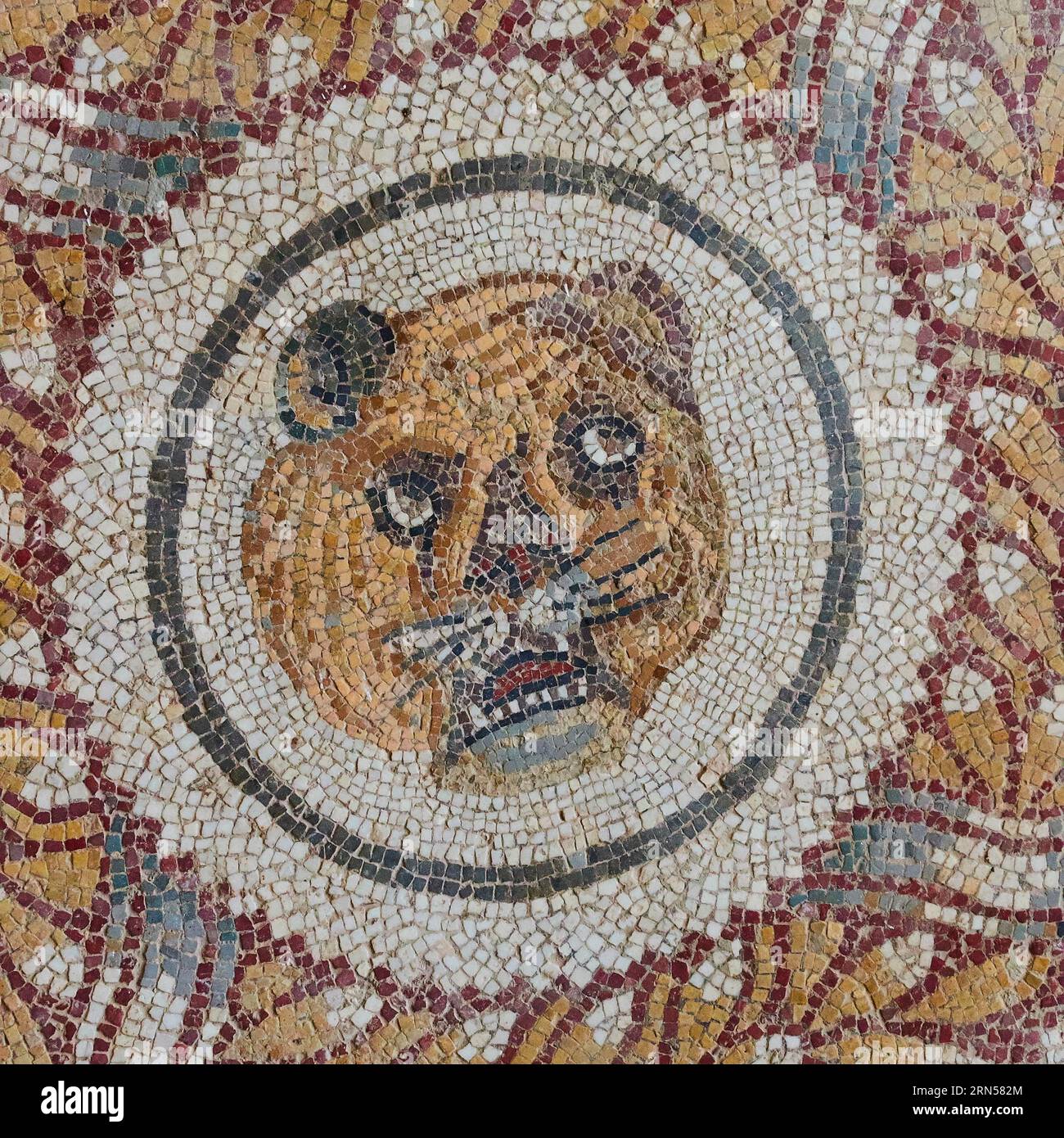 Tiger Head, Roman Mosaics, Villa Romana del Casale, UNESCO World ...