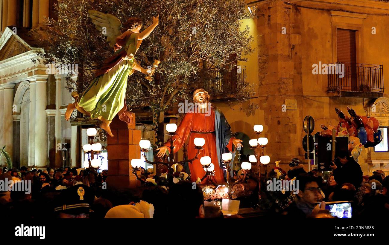 Flying angel, Christ, Vare, processional float, depiction of Christian ...