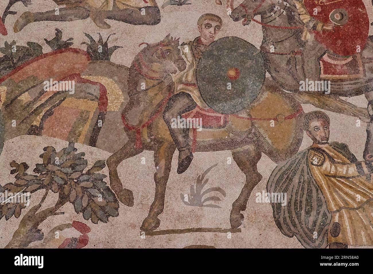 Rider, Horse, Roman Mosaics, Villa Romana del Casale, UNESCO World ...