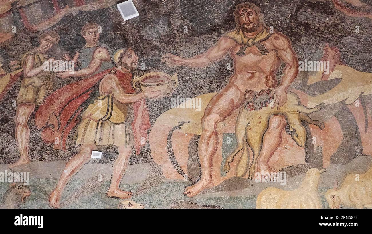 Polyphemus and ulysses mosaic hi-res stock photography and images - Alamy