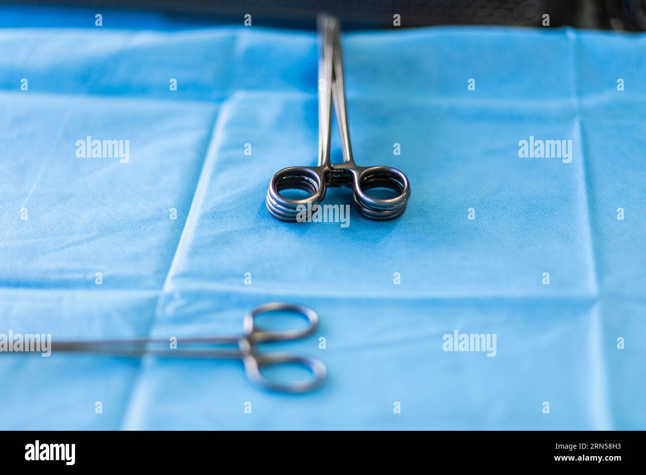 Surgical instruments during an operation in hospital Stock Photo - Alamy