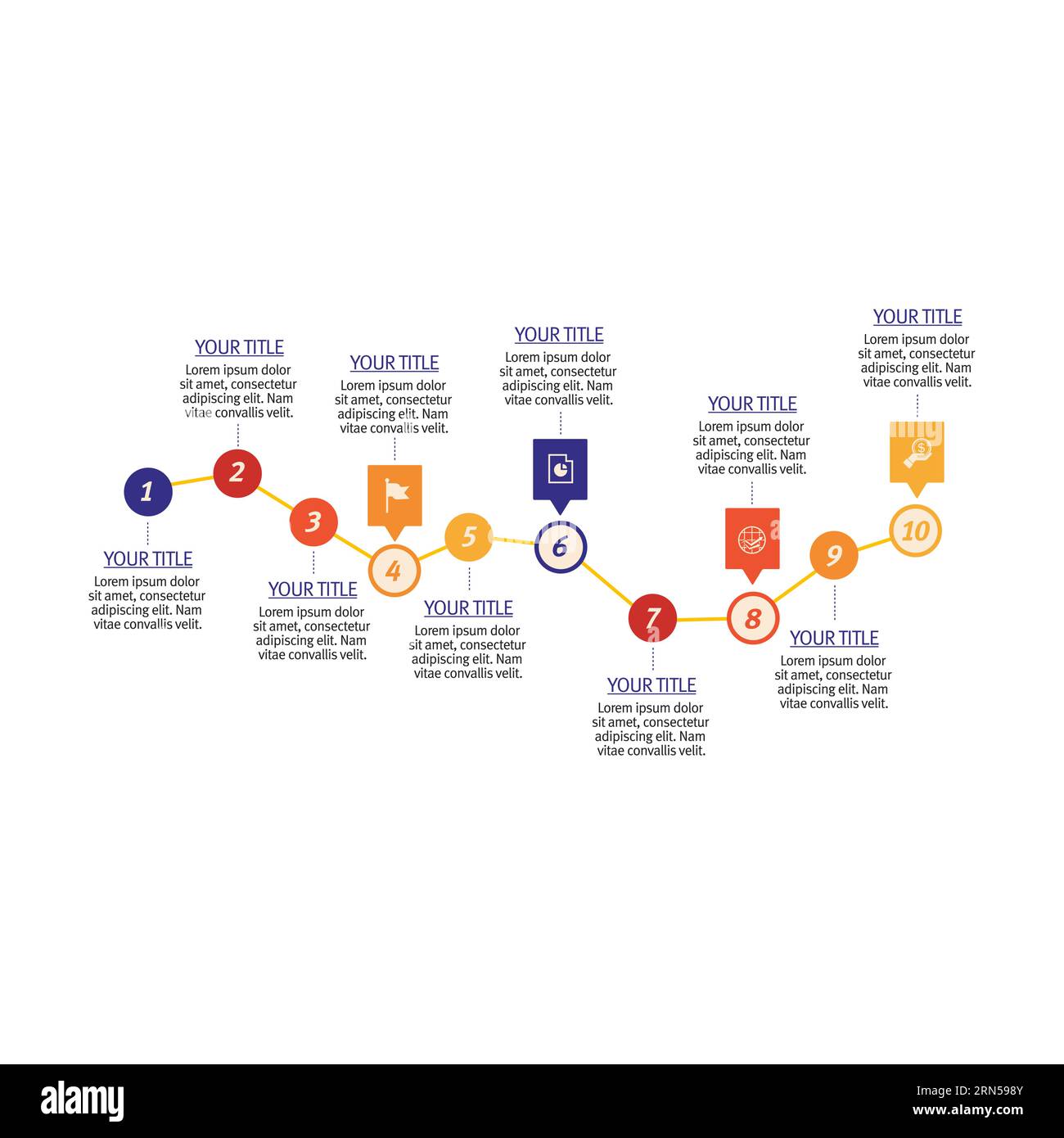 Company milestones timeline Stock Vector Images - Alamy
