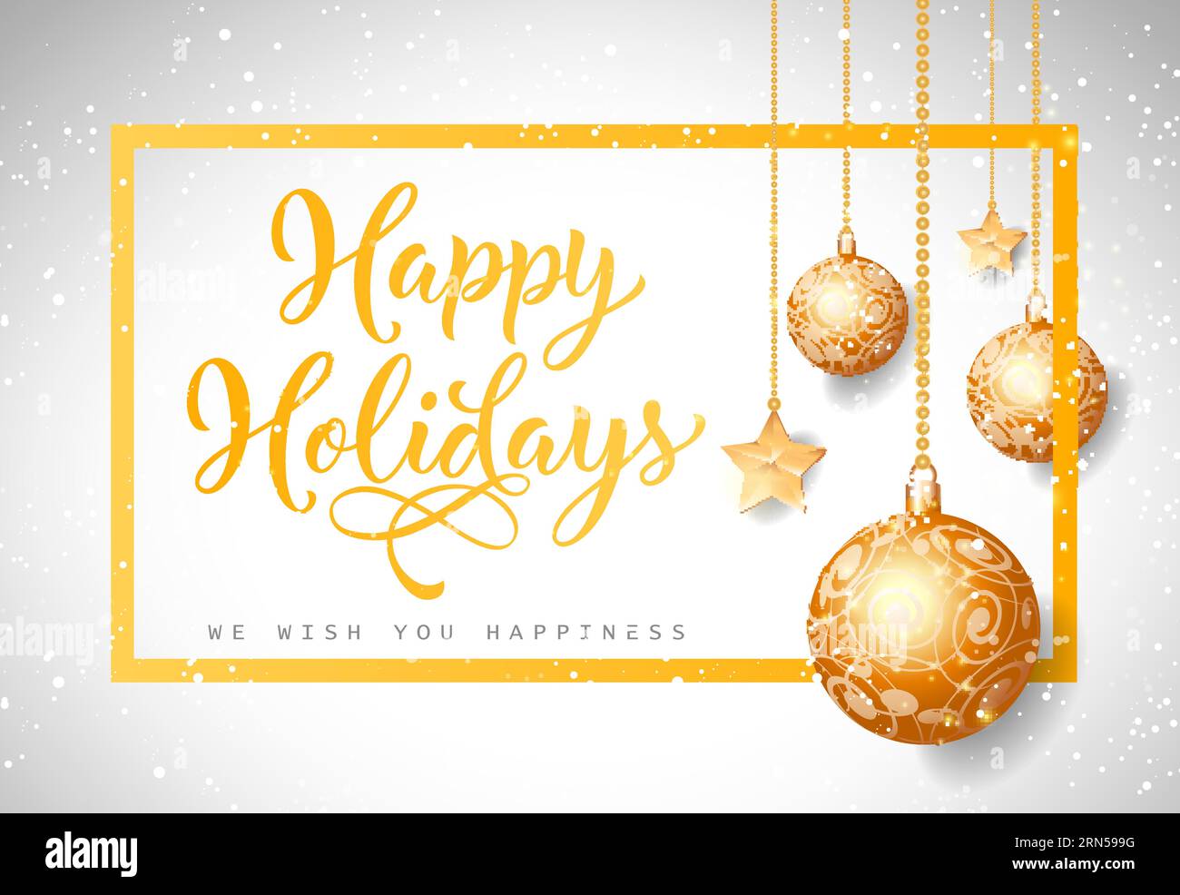 Happy Holidays Lettering Stock Vector Image & Art - Alamy