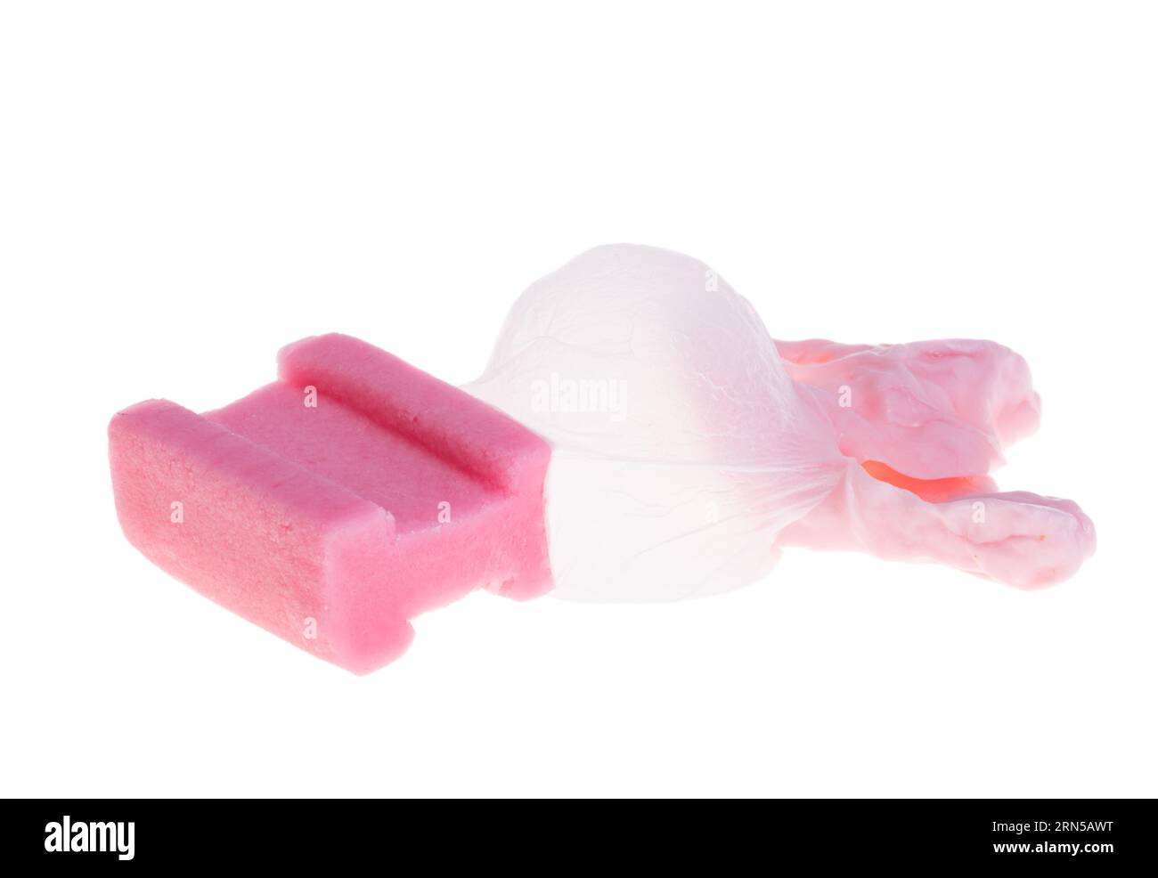 Strawberry chewing gum on white hi-res stock photography and images - Alamy