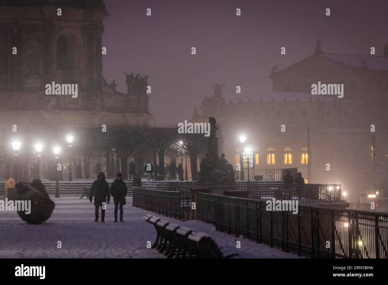 Winter in Dresden Stock Photo - Alamy