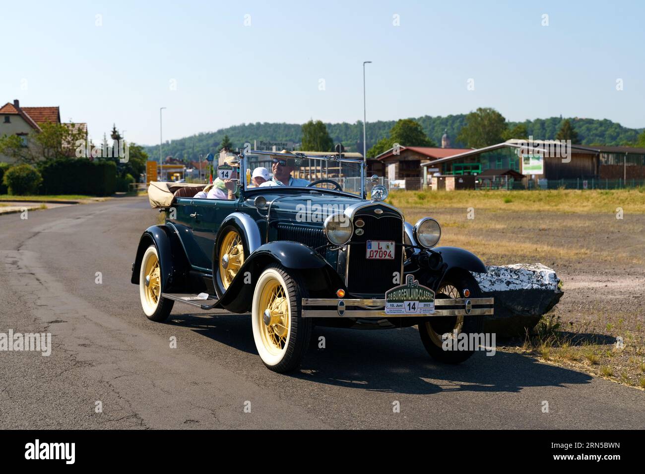 Waltershausen, Germany - June 10, 2023: A vintage American Ford Model A ...