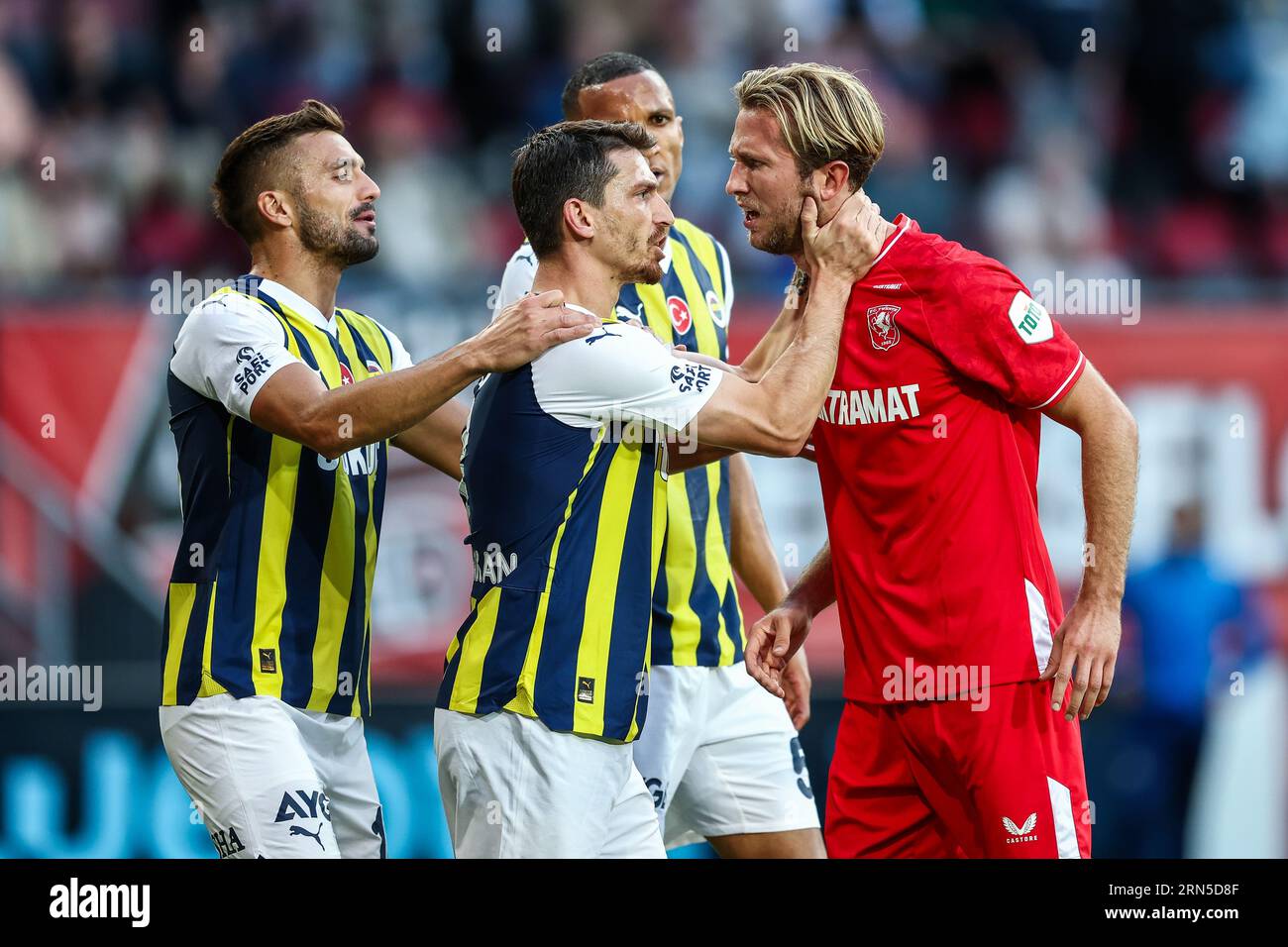 ENSCHEDE - (lr) Dusan Tadic of Fenerbahce, With Hakan Yandas of ...