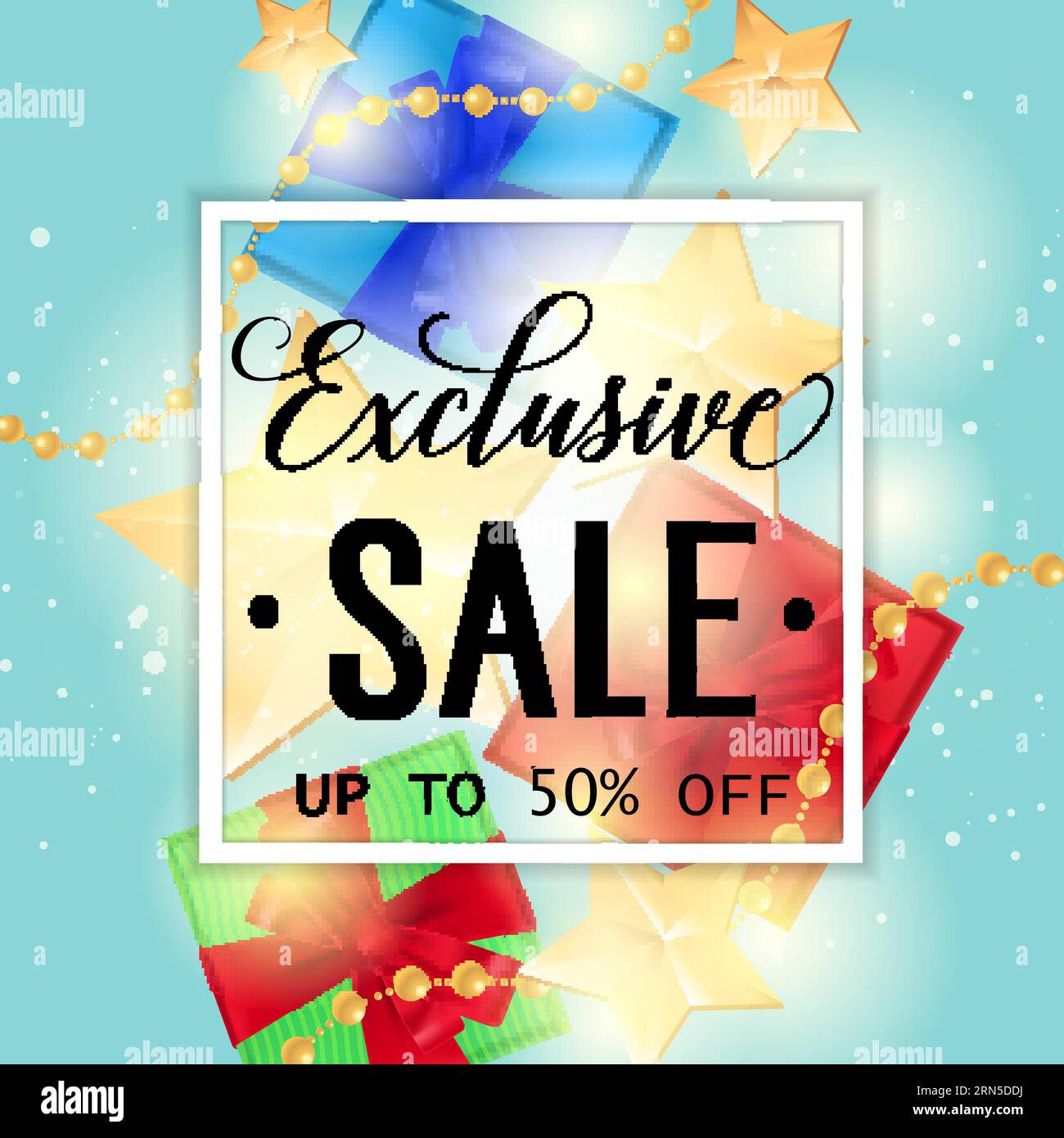 Exclusive Sale Lettering Stock Vector Image & Art - Alamy