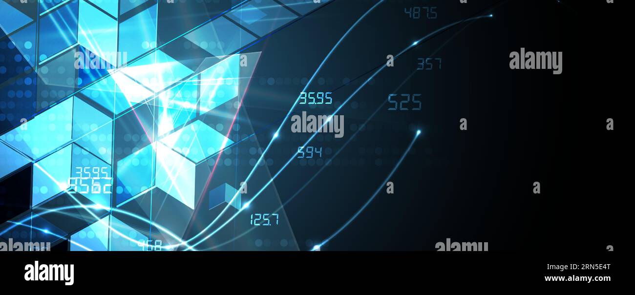 Technology abstract futuristic science background for internet business ...