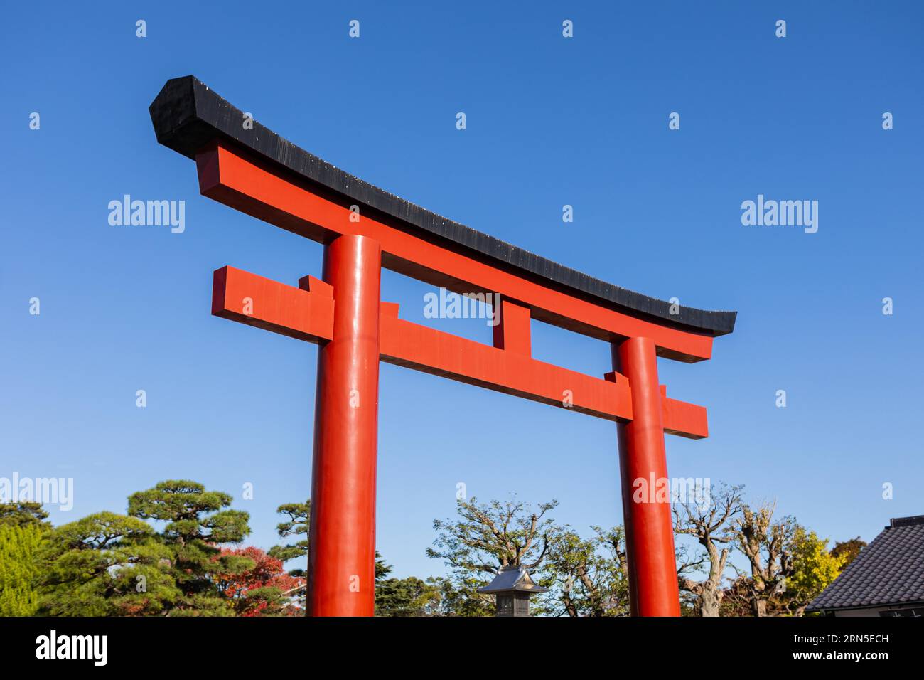Great Torii, Symbolic Entrance Gate, Tsurugaoka Hachiman-gu Shinto ...