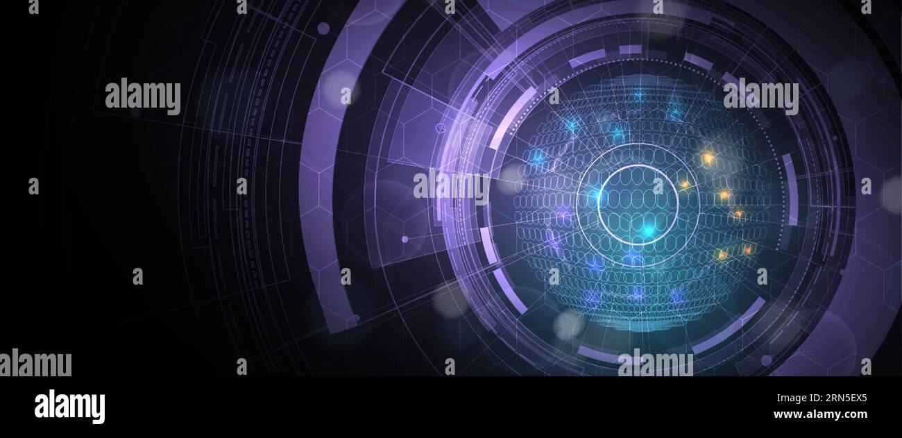 Technology abstract futuristic science background for internet business ...