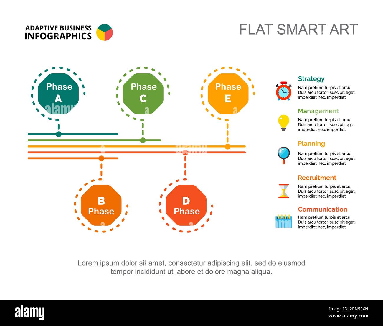Bar Diagram with Five Elements Template Stock Vector Image & Art - Alamy