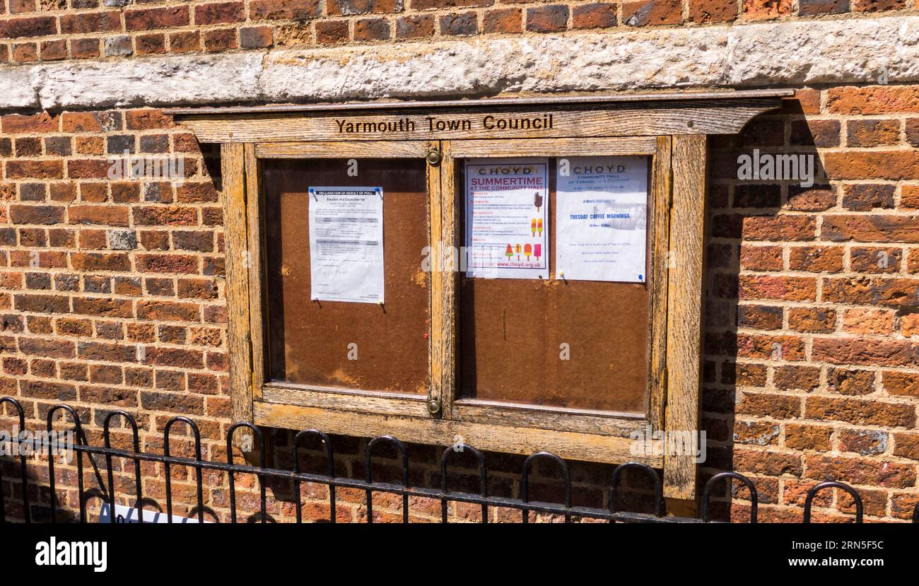 Council notice board hi-res stock photography and images - Alamy