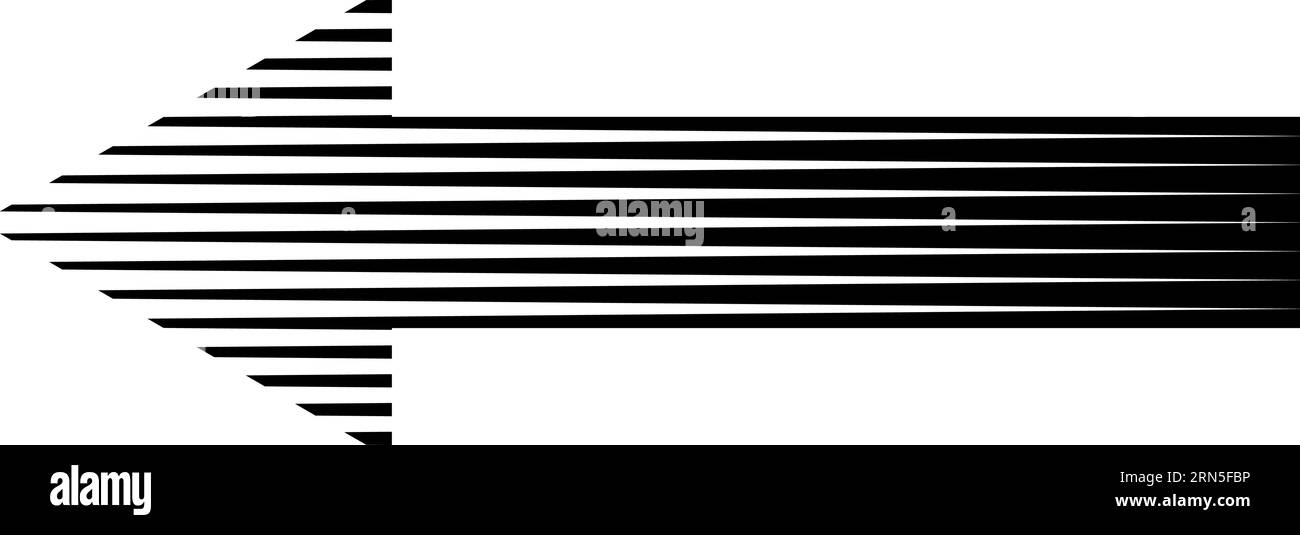 Pointing arrows striped texture, arrow path direction Stock Vector ...