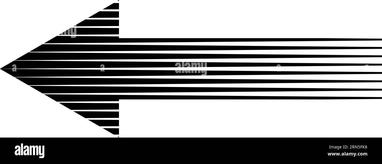 Pointing arrows striped texture arrow path direction Stock Vector Image ...