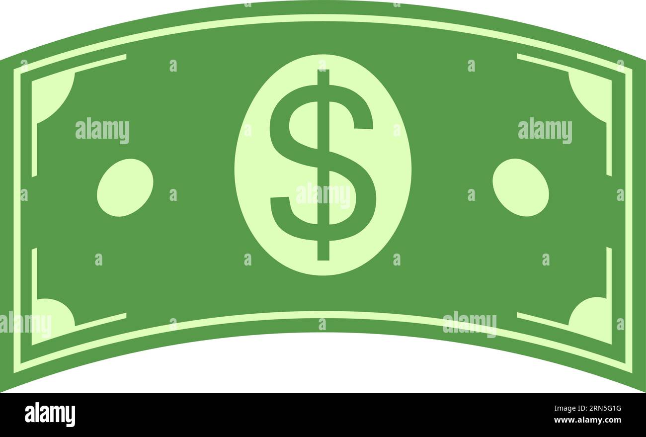 Dollar bill money banknotes prosperity success curved sign currency ...