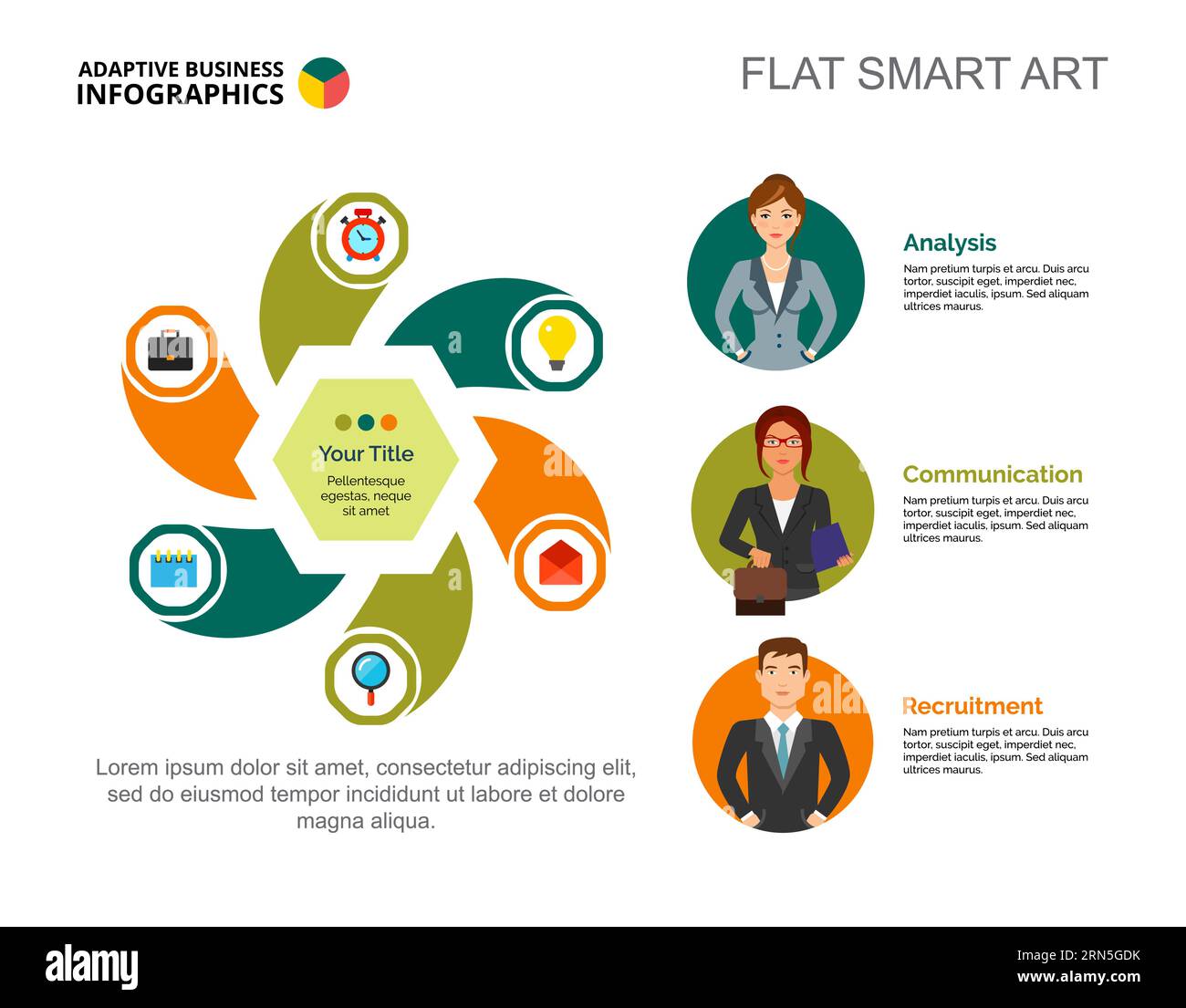 Three Workers Team Slide Template Stock Vector Image & Art - Alamy