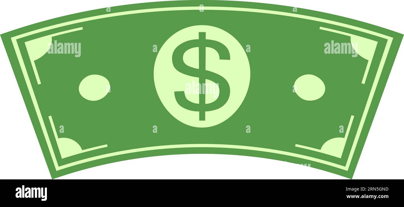 Dollar bill money banknotes prosperity success sign curved currency ...