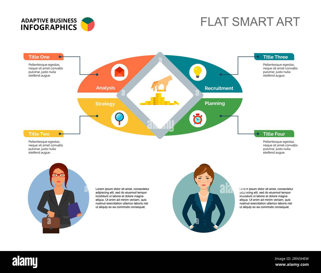 Four Options Strategy Slide Template Stock Vector Image & Art - Alamy