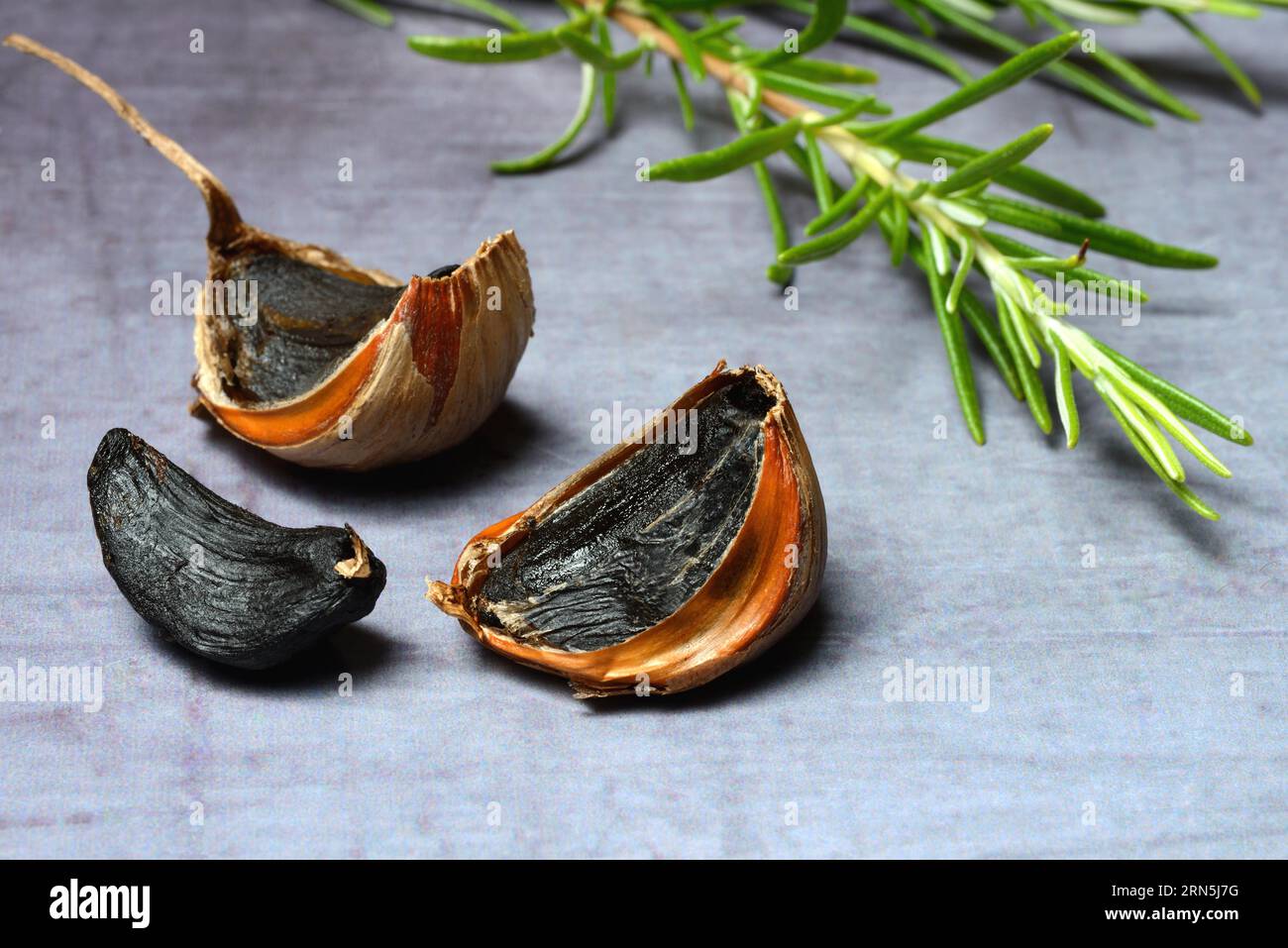 Black fermented garlic, garlic cloves Stock Photo - Alamy