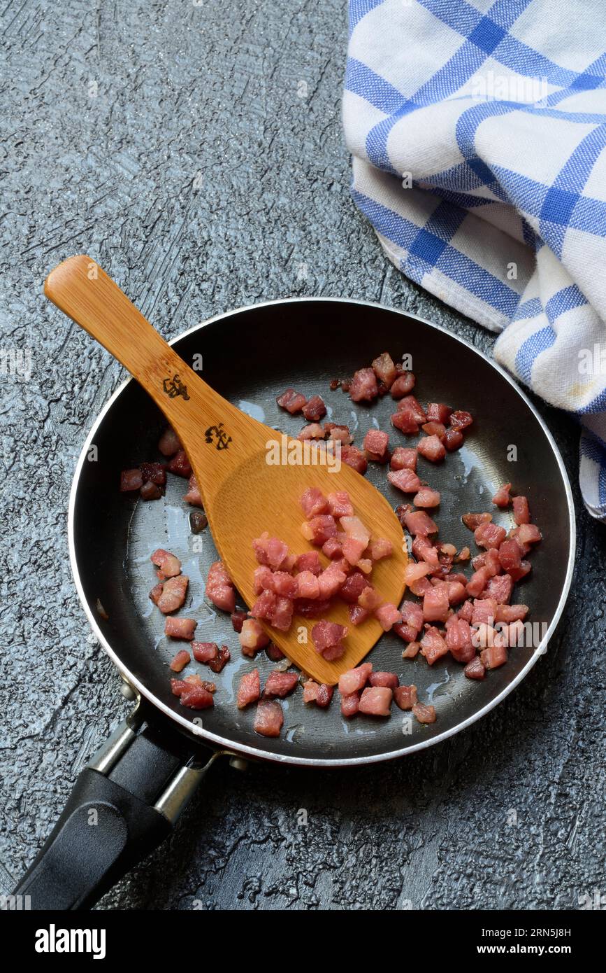 Bacon cubes hi-res stock photography and images - Alamy