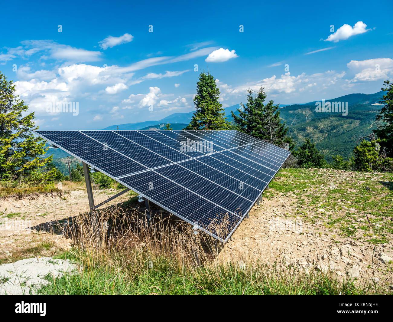Solar panel mountains hi-res stock photography and images - Alamy