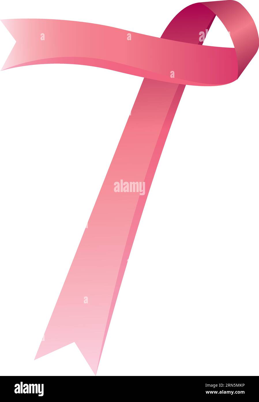 Isolated colored ribbon number 7 Typography Vector Stock Vector Image ...