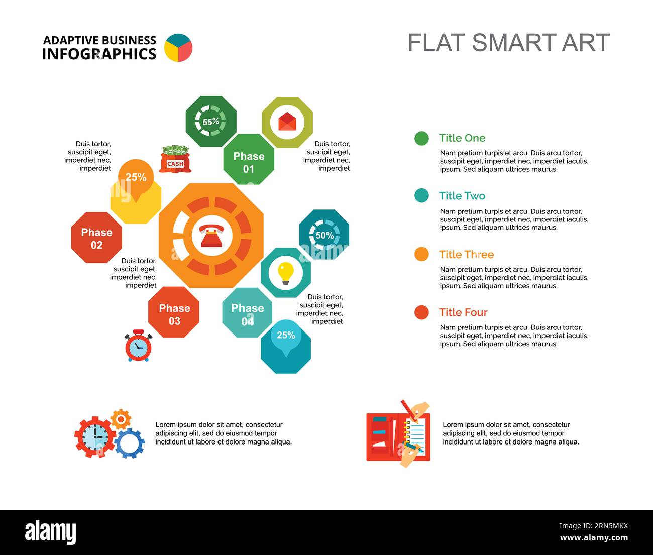 Cycle Diagram with Four Elements Template Stock Vector Image & Art - Alamy