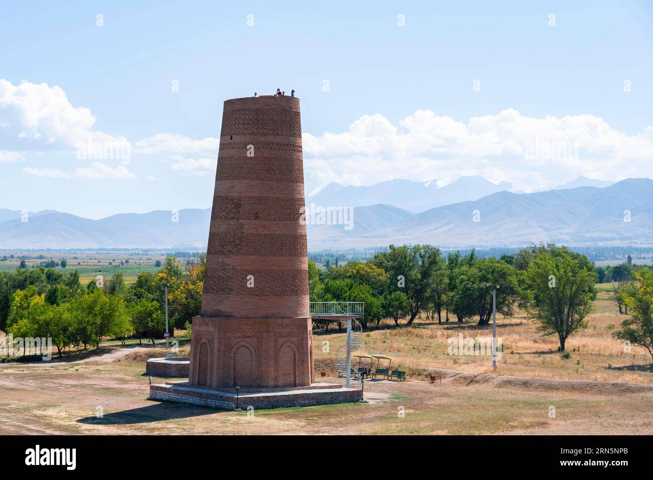 Burana Tower, remains of Karakhanid Minaret, histroic ancient city of ...