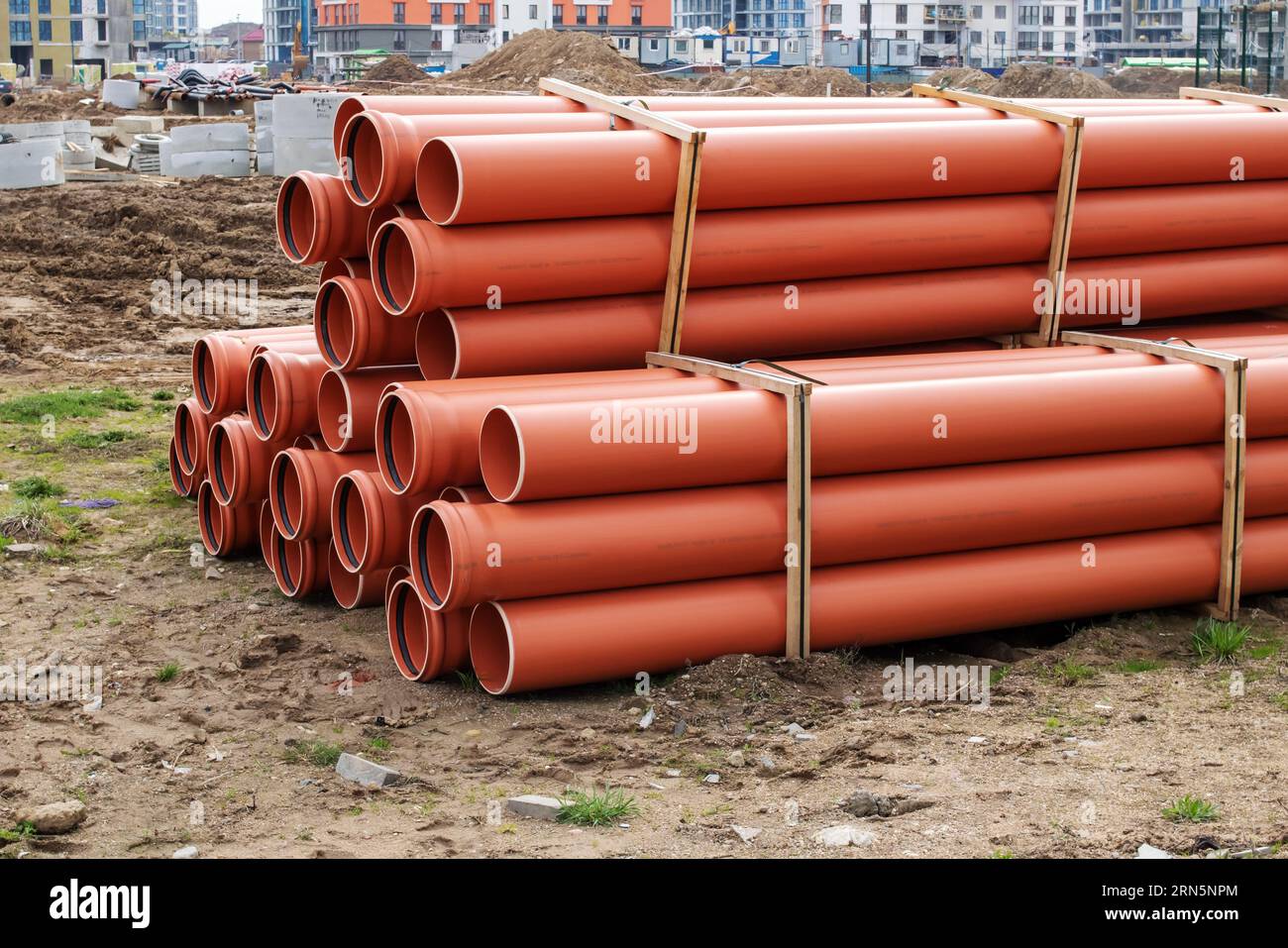 Ground water drainage system pipes hi-res stock photography and images ...