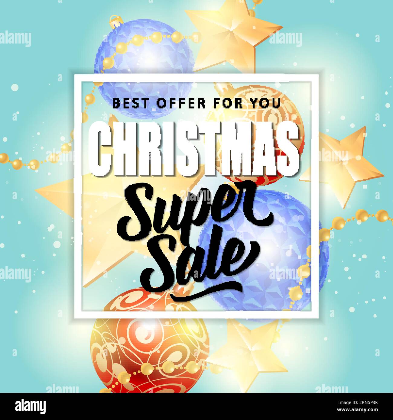 Super christmas sale lettering Stock Vector Images - Alamy