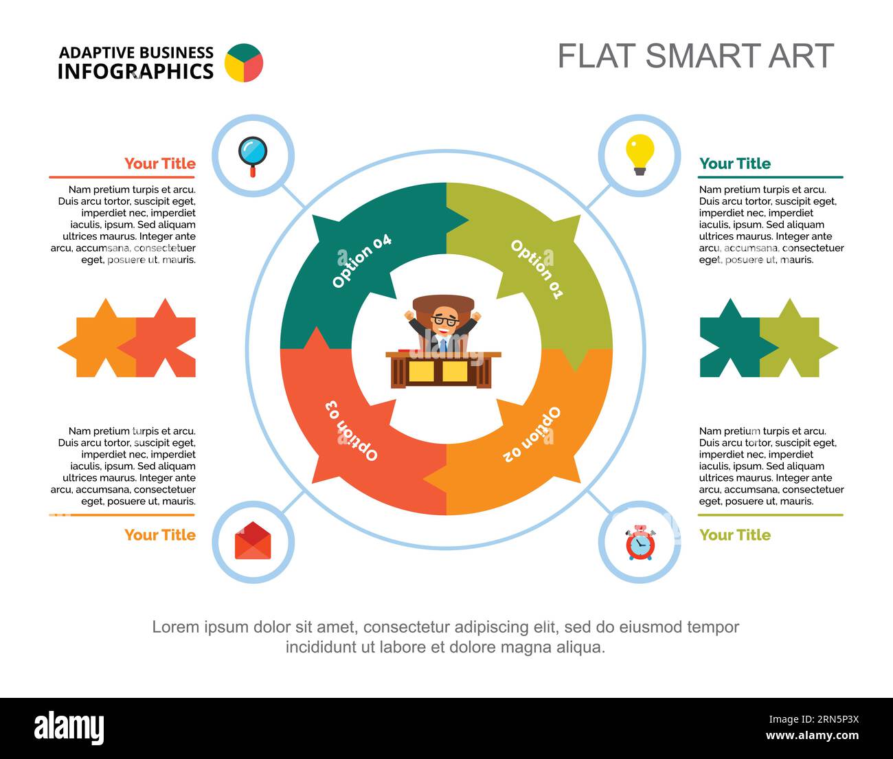 Four Elements of Success Slide Template Stock Vector Image & Art - Alamy