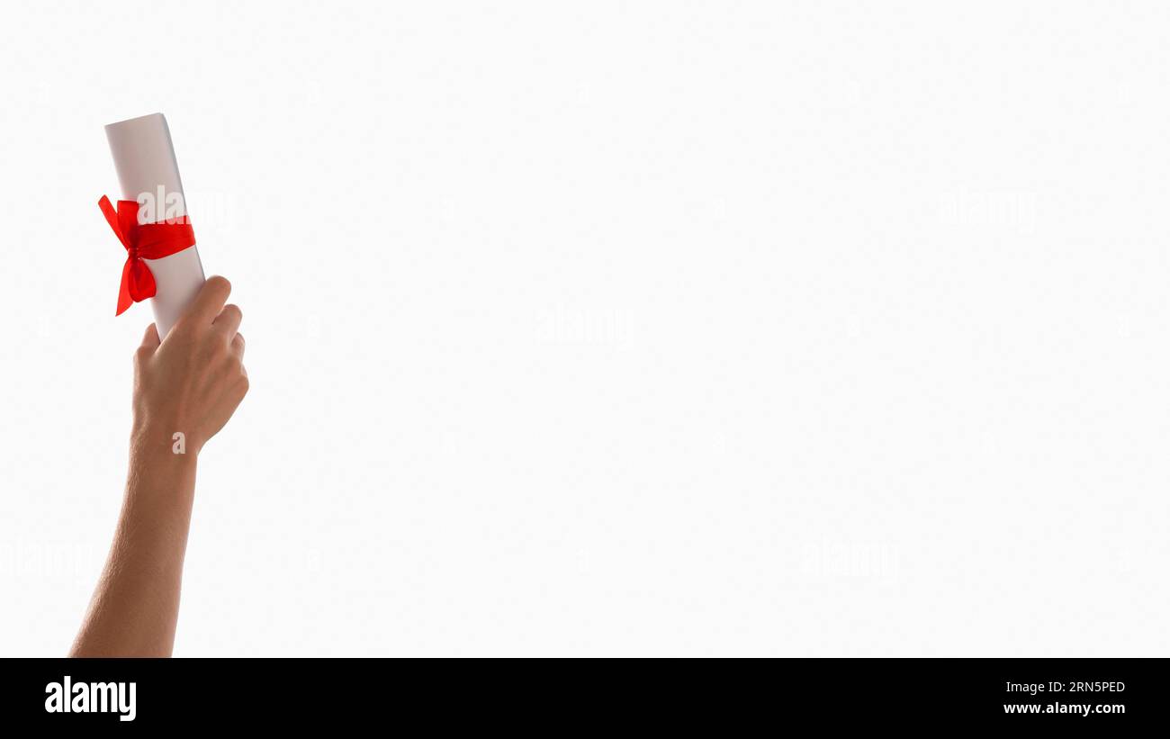 Stylish certificate Cut Out Stock Images & Pictures - Alamy