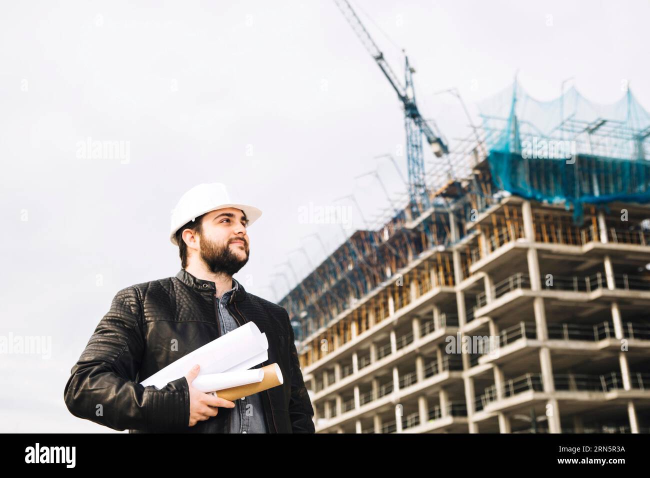 Engineer construction site Stock Photo - Alamy