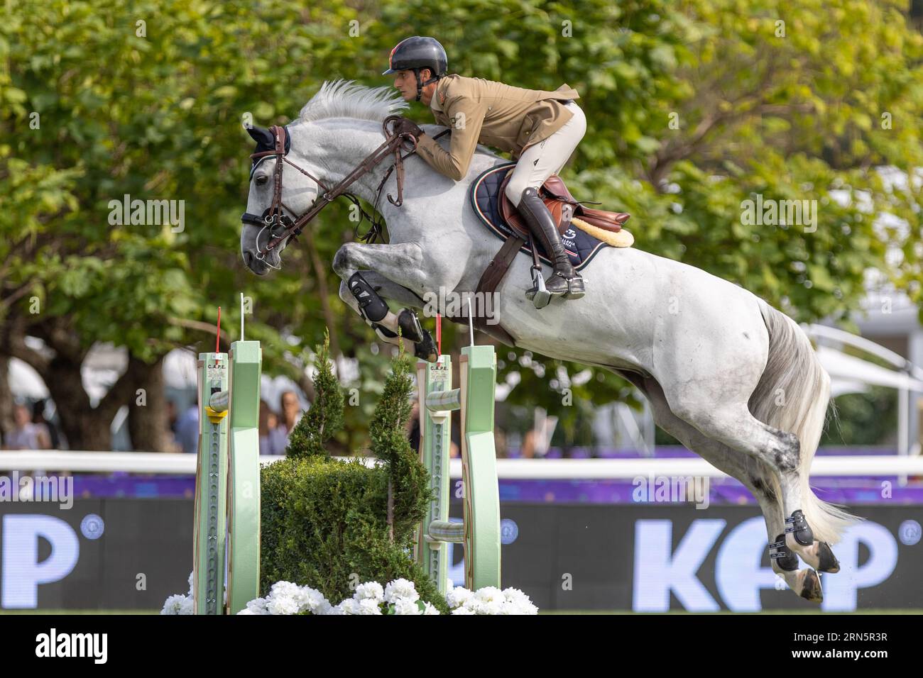 Milan, Italy. 31st Aug, 2023. ZORZI Alberto of Italy riding Highlight W ...