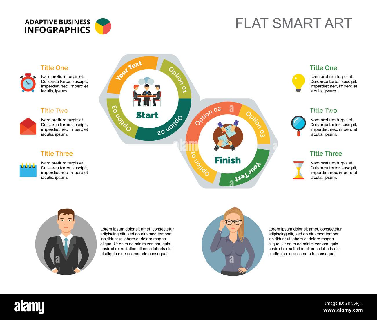 Six Points Strategy Slide Template Stock Vector Image & Art - Alamy