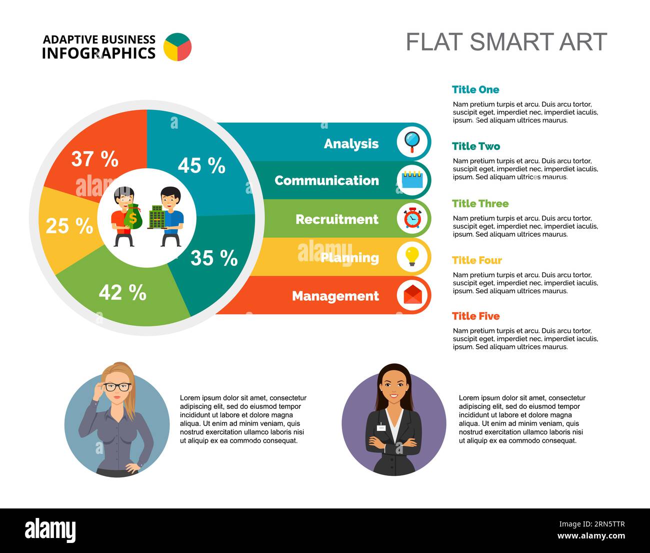 Doughnut pie chart Stock Vector Images - Alamy