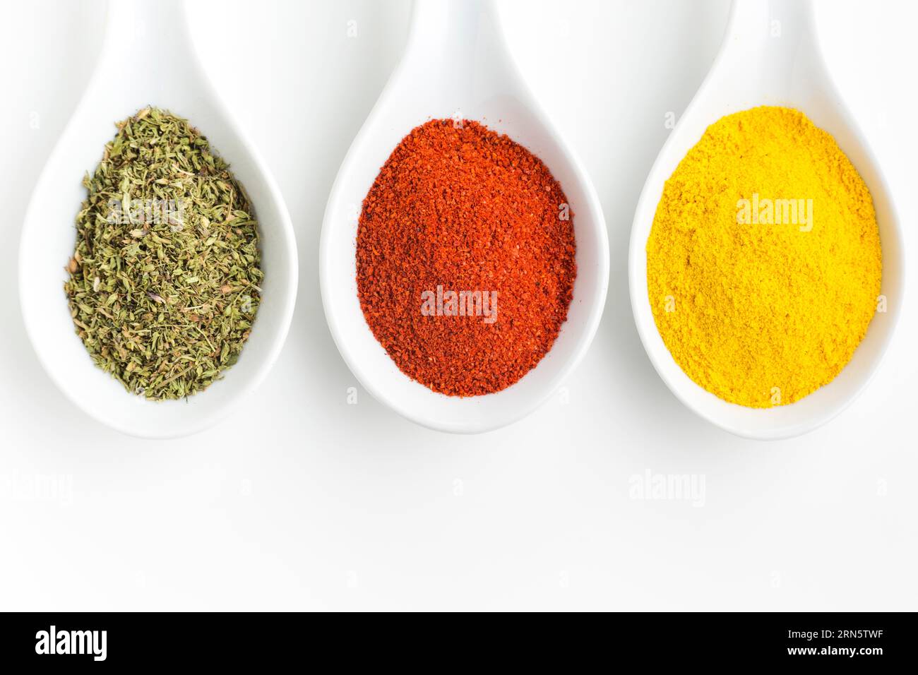 Top view cooking spices powder Stock Photo - Alamy