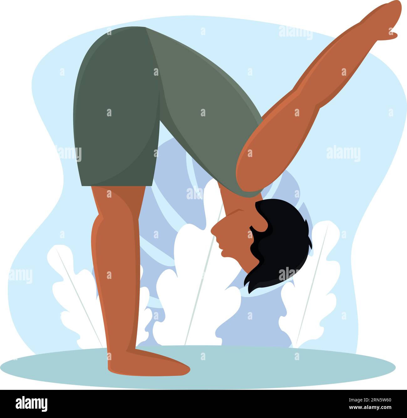 Isolated male character doing yoga Vector Stock Vector Image & Art - Alamy