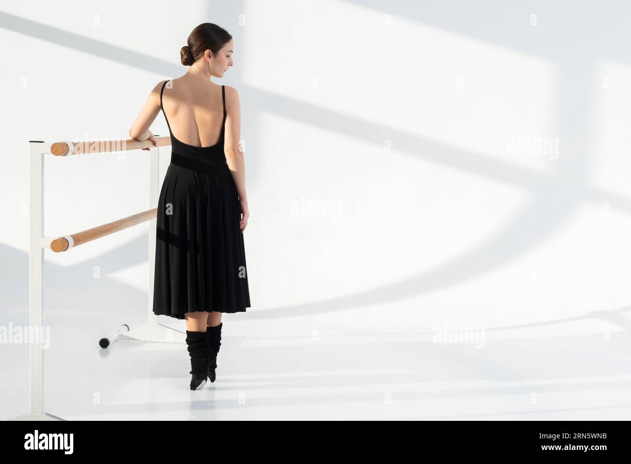 Back view professional dancer with copy space Stock Photo - Alamy