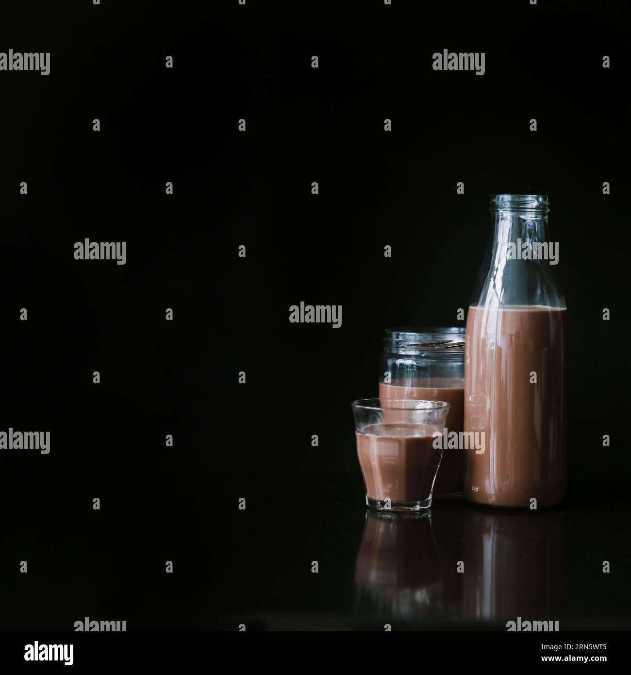 Glass protein shake jar hi-res stock photography and images - Alamy