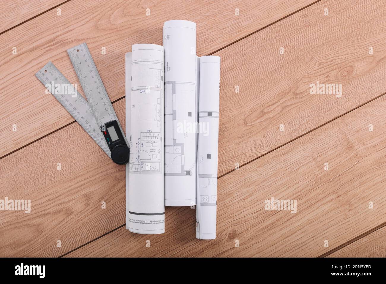 Plans ruler hi-res stock photography and images - Alamy