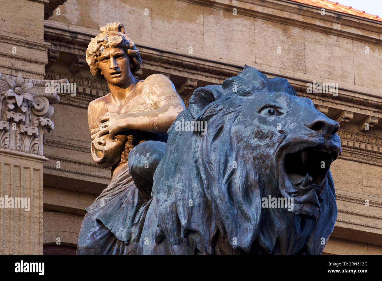 Lion Statue, Teatro Massimo, Opera House, Piazza Giuseppe Verdi ...