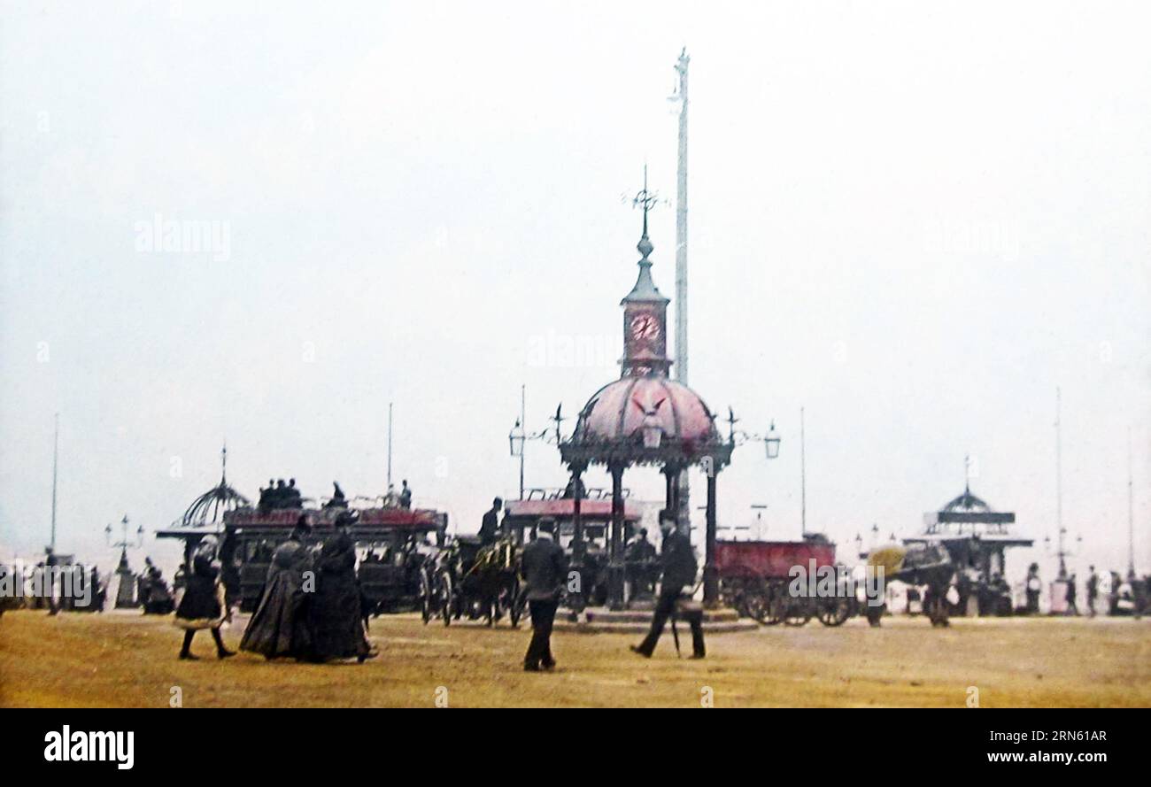 Talbot Square, Blackpool, Victorian period Stock Photo - Alamy