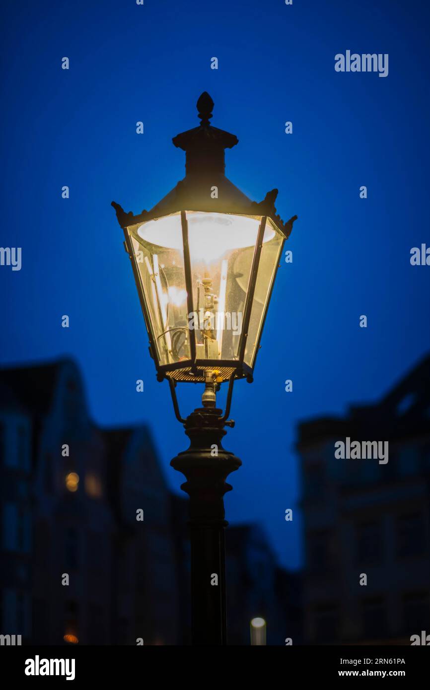 A gas lantern in Duesseldorf, Germany Stock Photo - Alamy