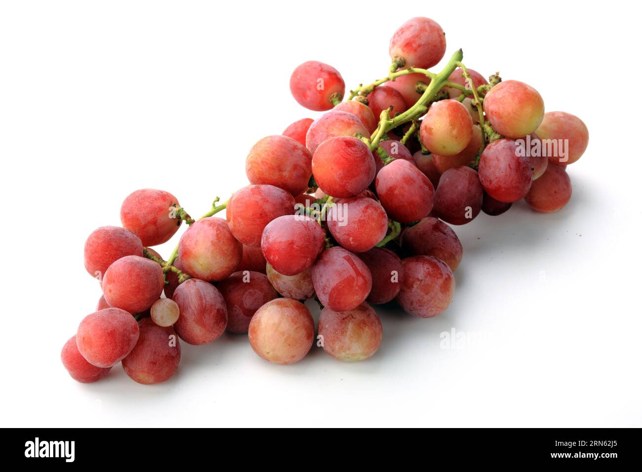 The close-up of tasty natural and fresh grapes. isolated on white Stock ...