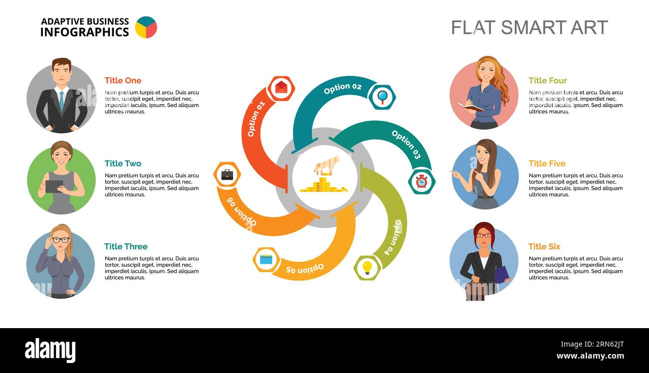 Six Colleagues Team Slide Template Stock Vector Image & Art - Alamy