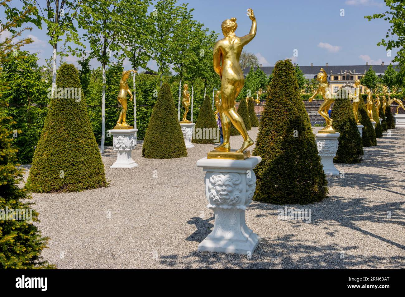Golden Statues in the Great Garden, Girlish Venus, Drunken Satyr, Venus ...